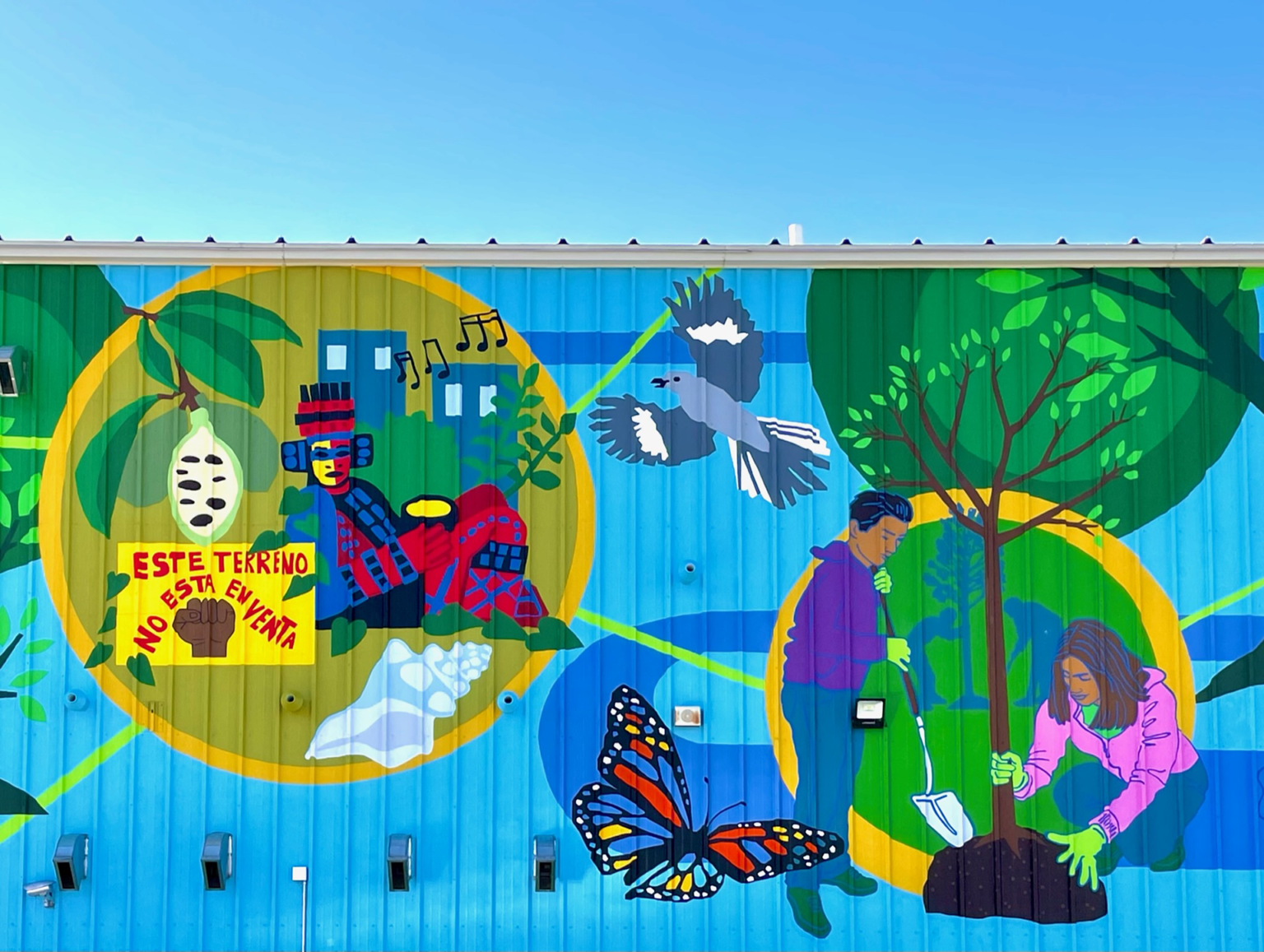Expansive mural depicts environmental destruction and the hope of ...