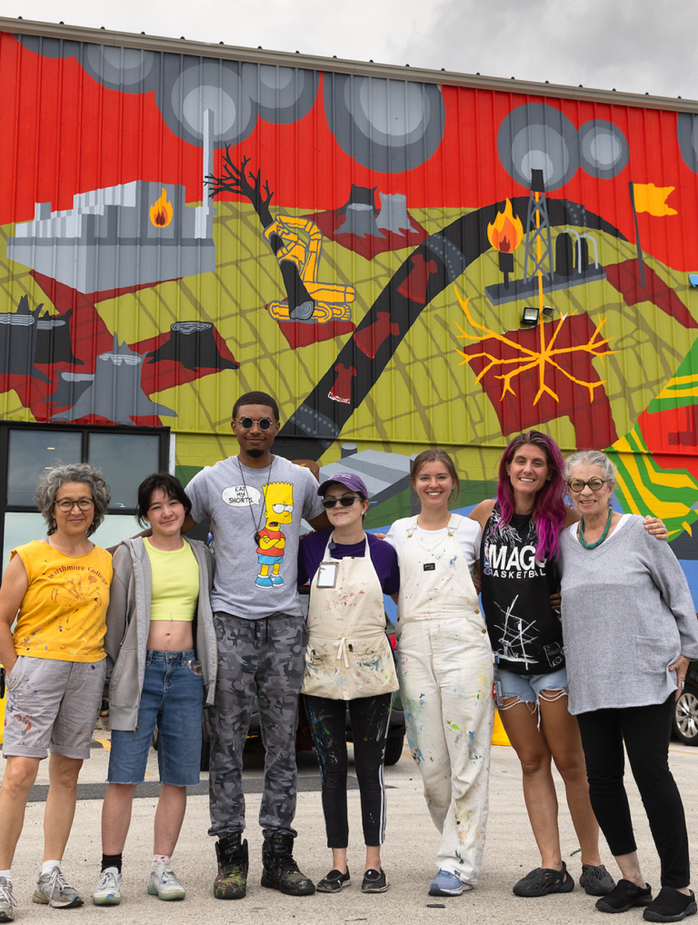 Expansive mural depicts environmental destruction and the hope of ...